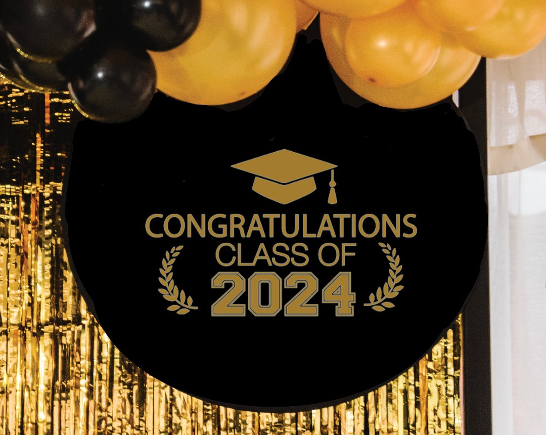 Graduation Vinyl Decal for Sign Congratulations Class of 2024 ...