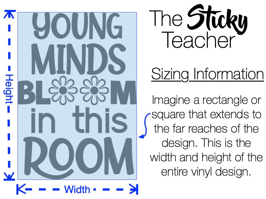 Horizontal Vertical Decal Classroom Decal Teacher Decal - Etsy