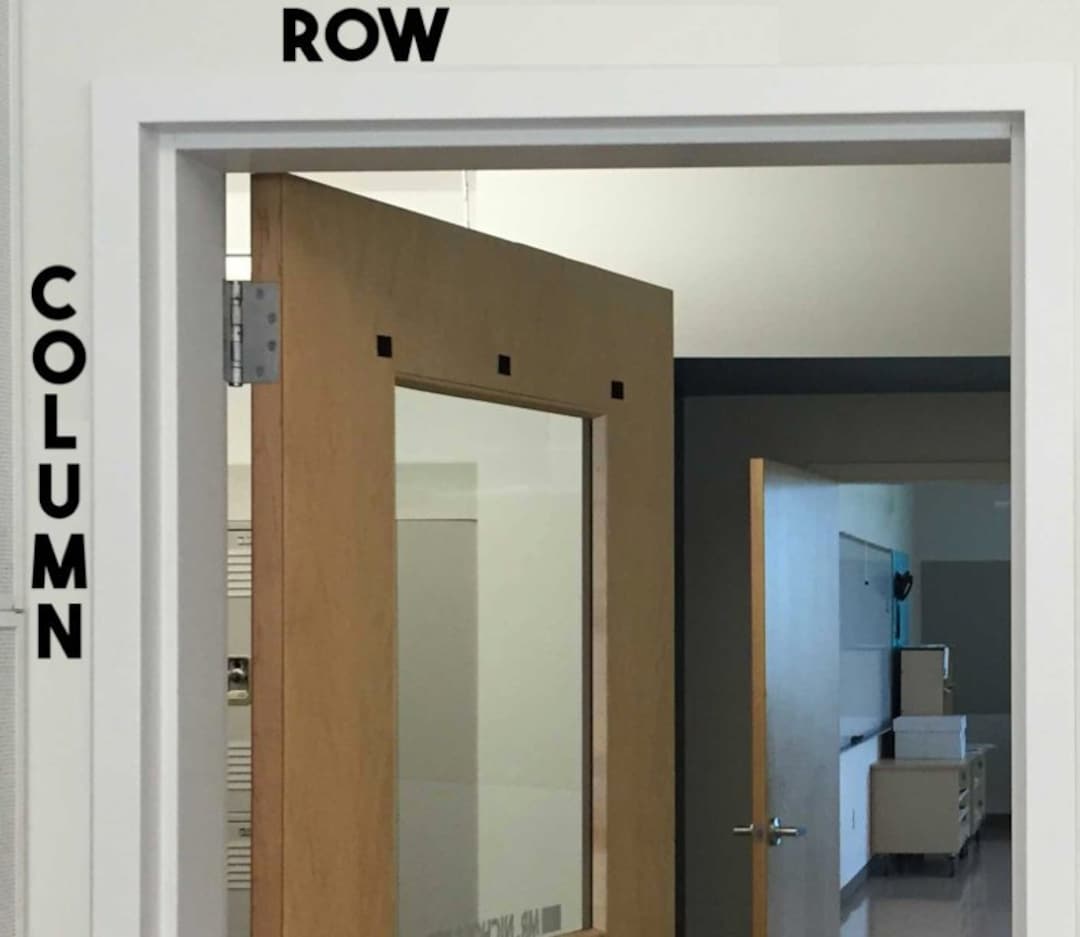 Row Column Decal Classroom Decal Teacher Decal Classroom Decal ...