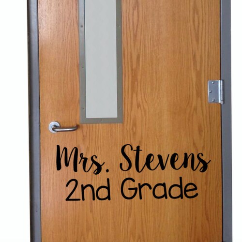 Personalized Name Classroom Door Vinyl Wall Decal School - Etsy