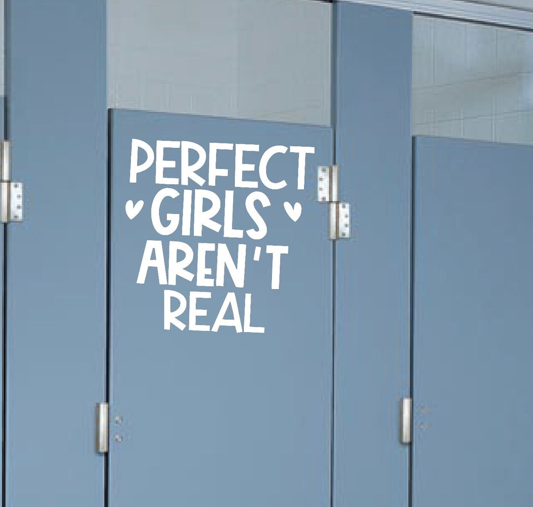 Girls School Bathroom Stall Wall Vinyl Bathroom Decal Vinyl Decal ...