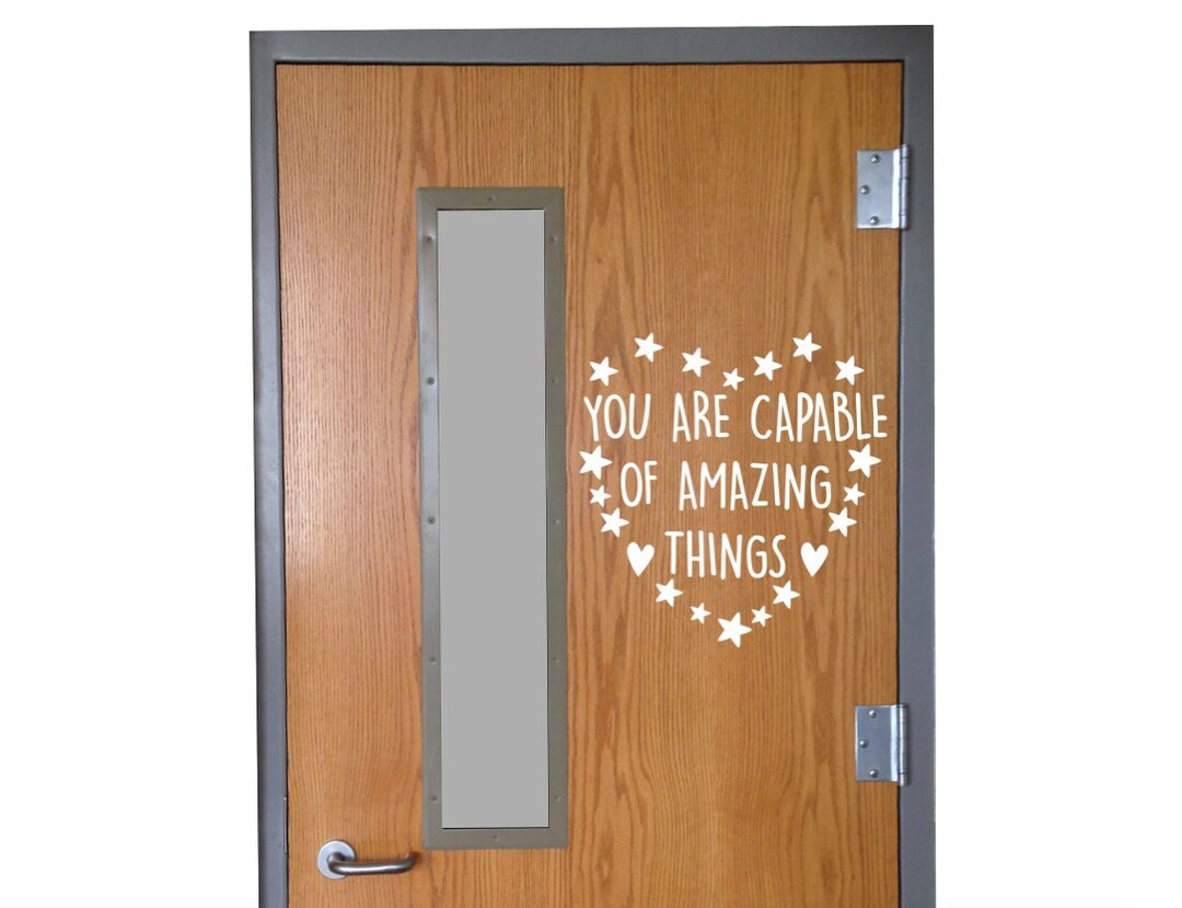 You Are Capable of Amazing Things 2 Wall Decal School Elementary or ...