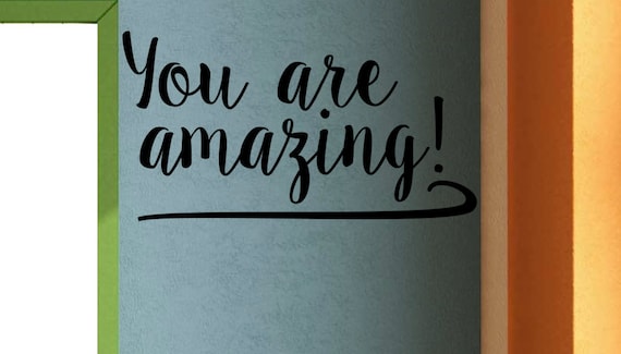 You are amazing Classroom Door Vinyl Wall decal School | Etsy