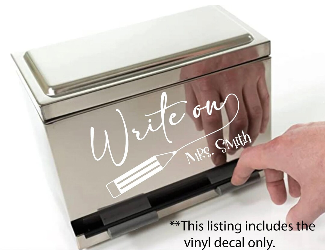 Custom Pencil Dispenser Vinyl Decal Classroom Style Decal Teacher Decal ...