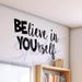 Believe in Yourself Classroom Door Vinyl Wall Decal School Elementary ...