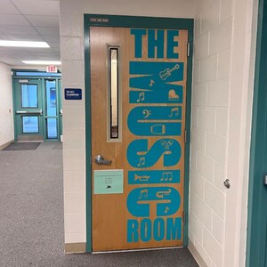 The MUSIC Room Wall Vinyl Decal, School Wall Vinyl, Music Band ...