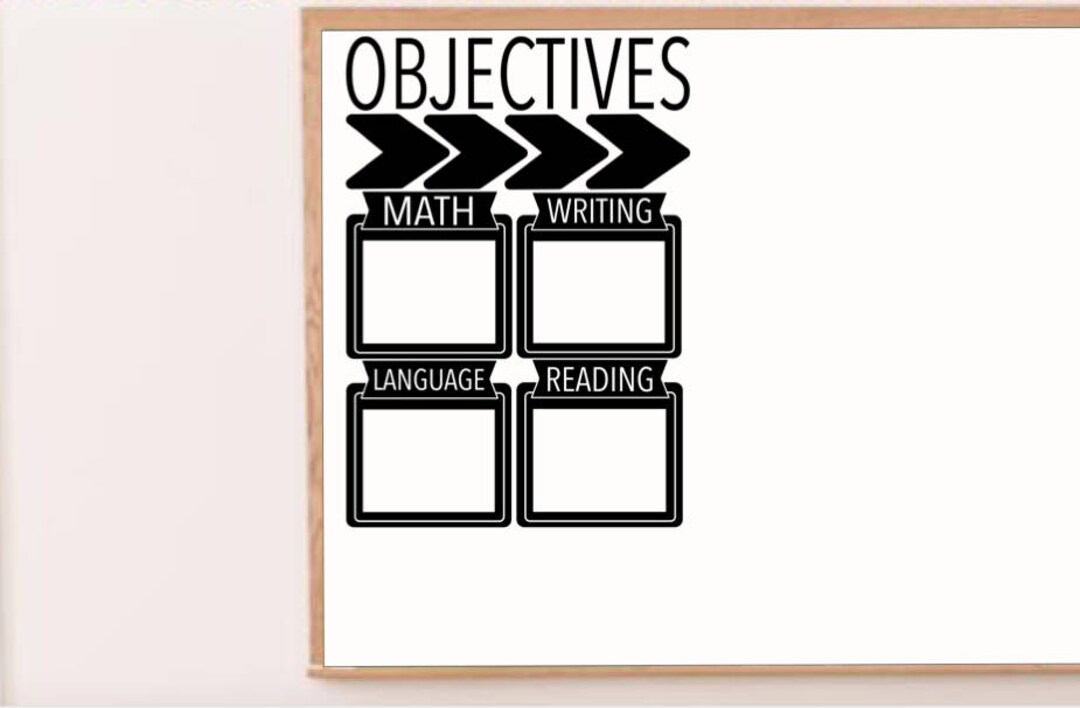 Subject Frame Target Chevron Objective With 8.5 X 11 Blank Center Vinyl ...