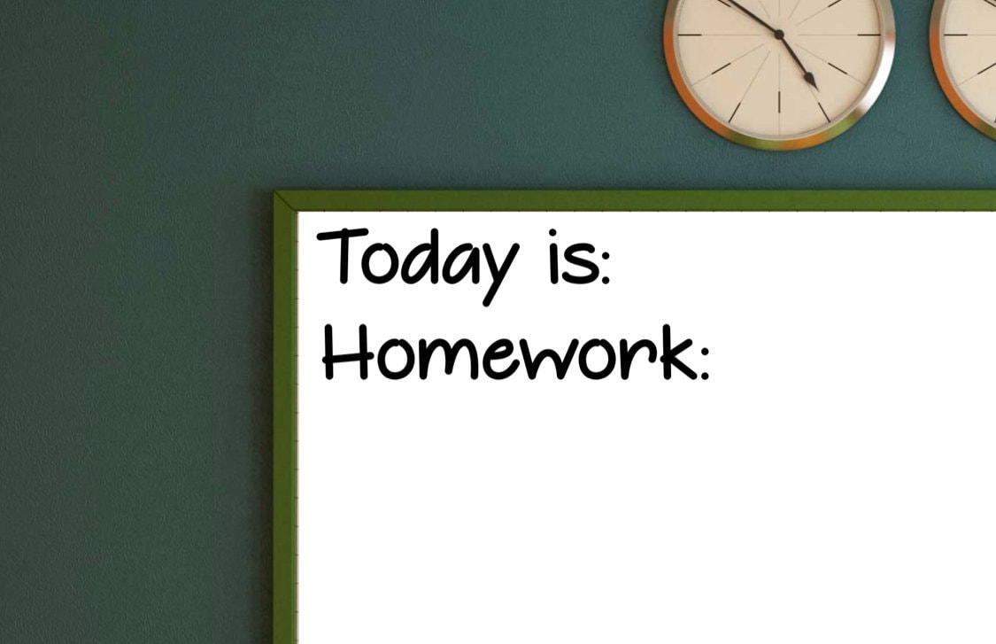 Today is and Homework bundle Vinyl Decal Classroom Decal | Etsy