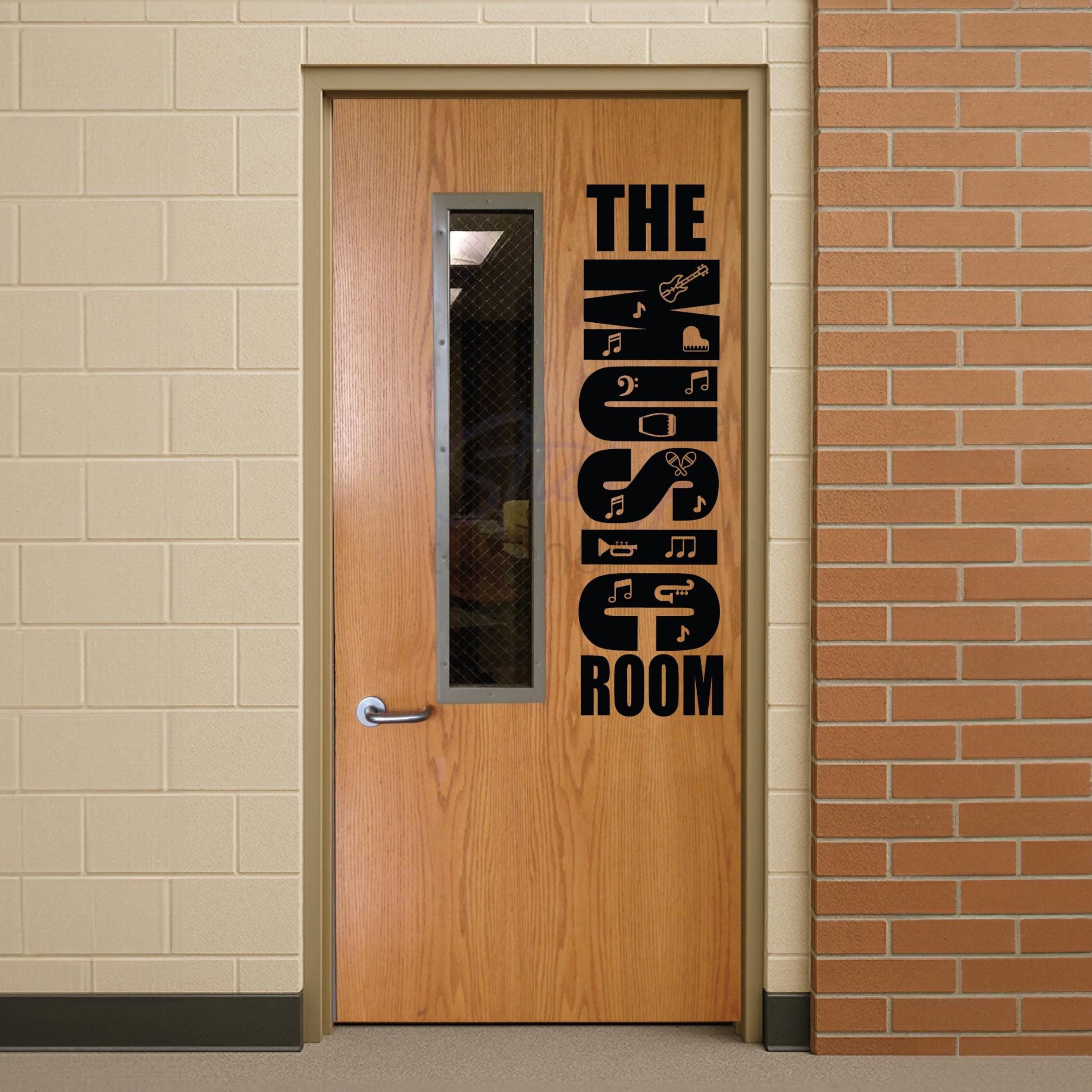 The MUSIC Room Wall Vinyl Decal, School Wall Vinyl, Music Band ...