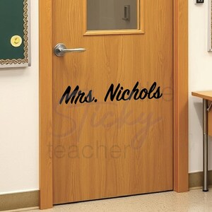 Personalized Name Classroom Door Vinyl Wall Decal School Elementary ...