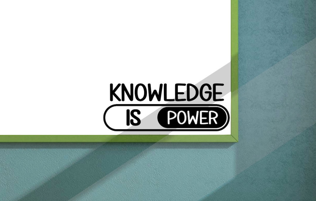 Knowledge is Power Classroom Door Vinyl Wall Decal School Elementary ...
