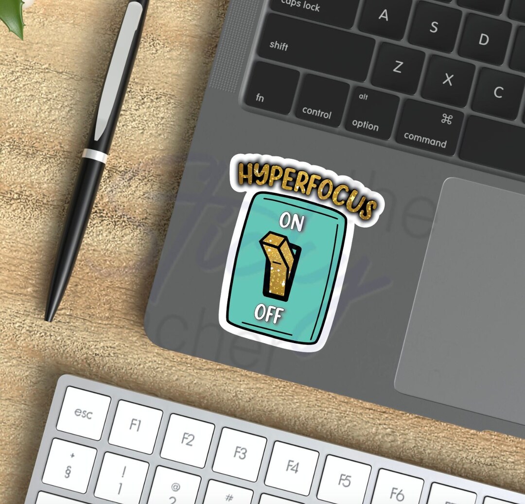 Hyperfocus ON Switch Sticker ADHD Neurodiversity Sticker Special Ed ...