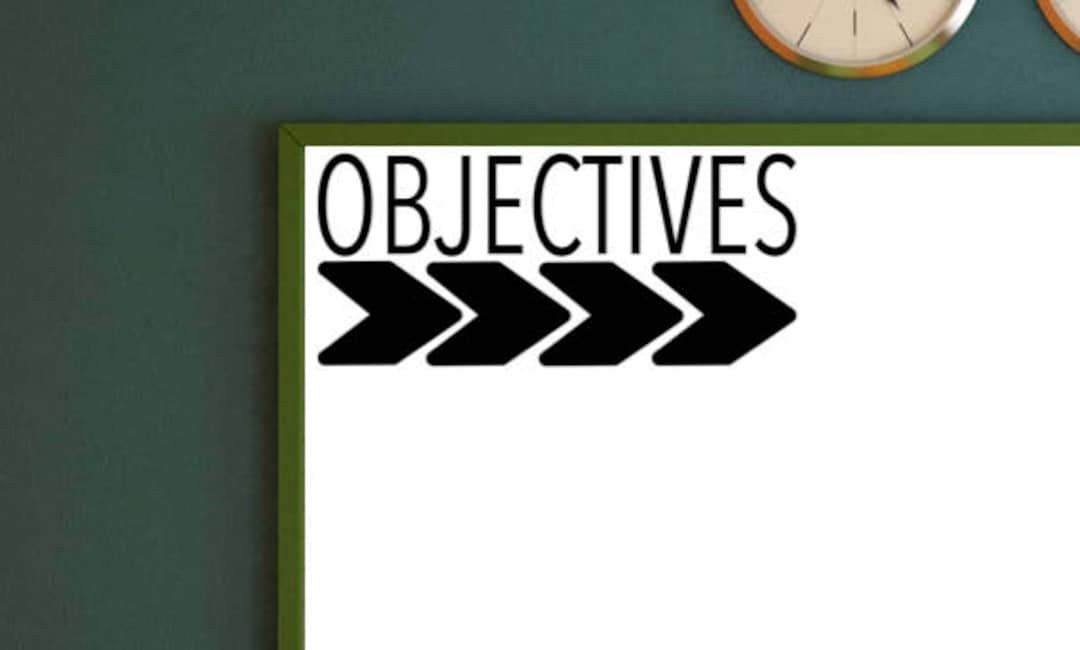 Objectives or Target Header Label Wall Decal School Elementary or ...