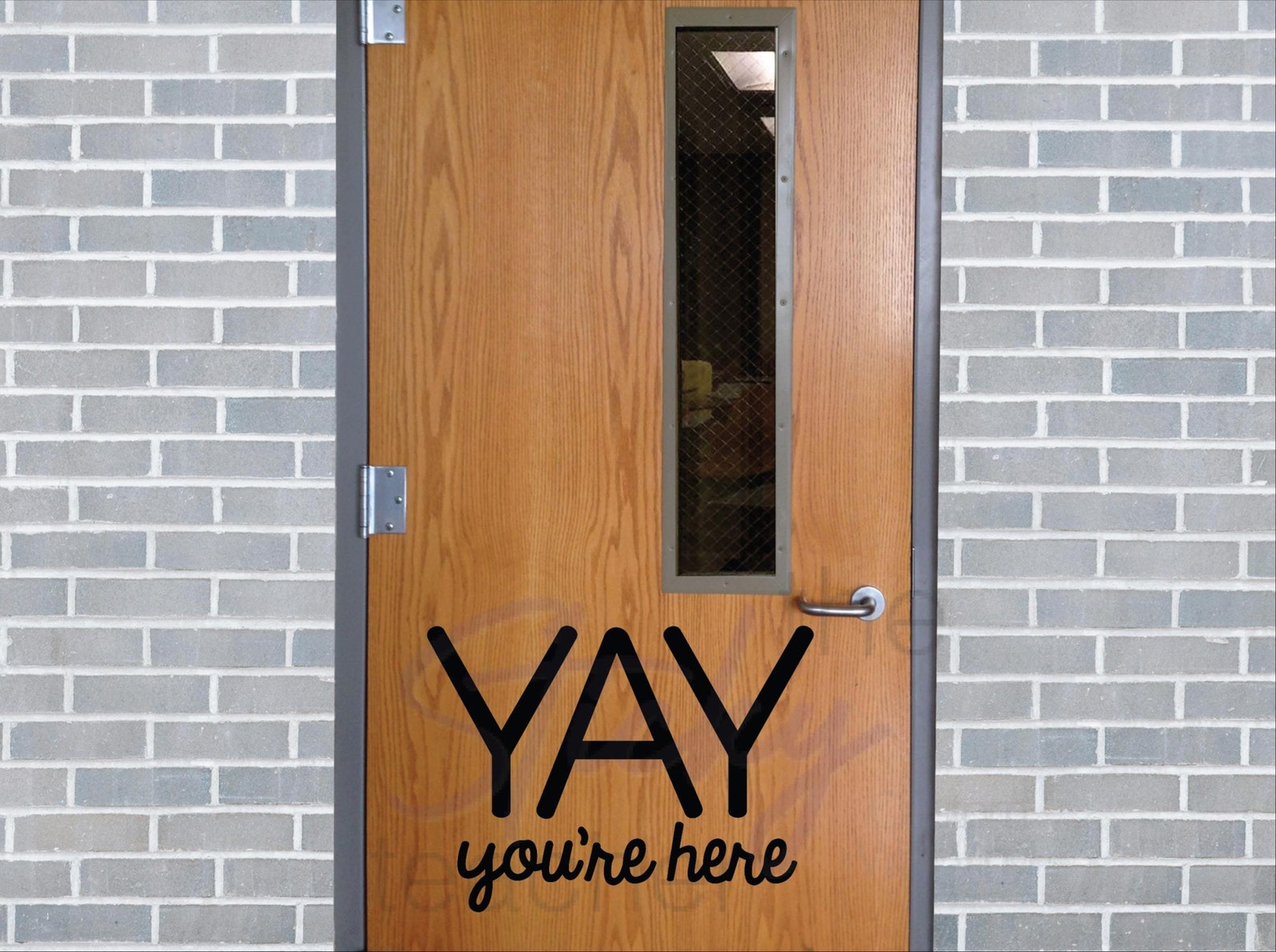 YAY You're Here Elementary Secondary Classroom Door Vinyl Wall Decal ...