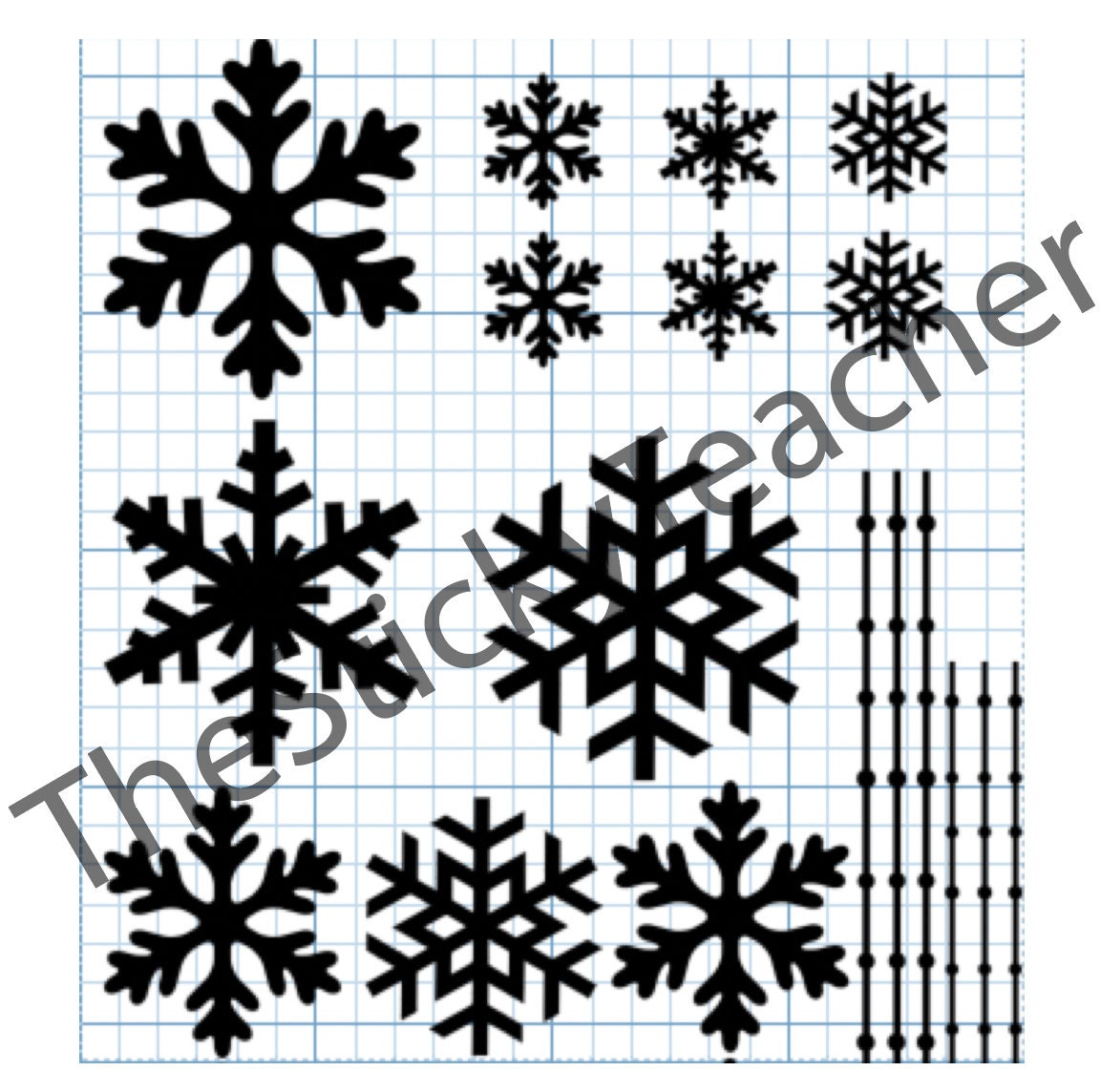 Vinyl Holiday Snowflake Decal Christmas Window Decals, Winter Decals ...