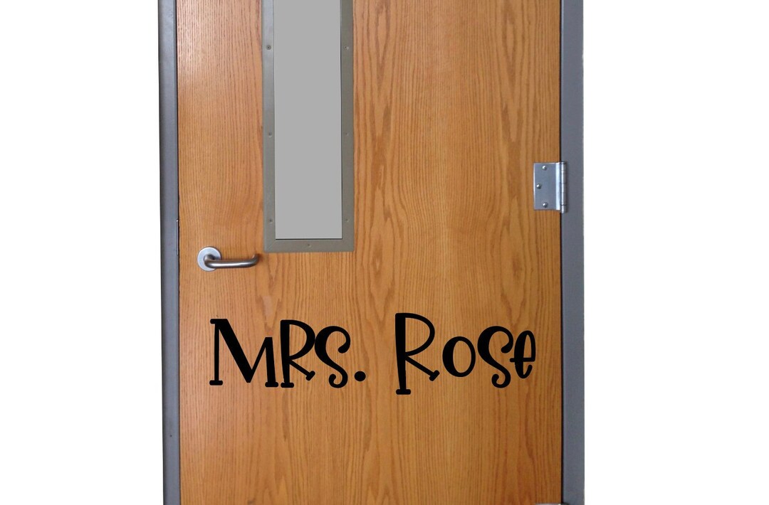 Personalized Name New Classroom Door Vinyl Wall Decal School Elementary ...