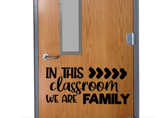 In This Classroom We Are FAMILY Classroom Vinyl Wall Decal - Etsy Australia