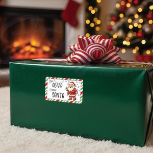 Custom Santa Christmas Gift Label - From Label - Sheet of 18 - Special ...
