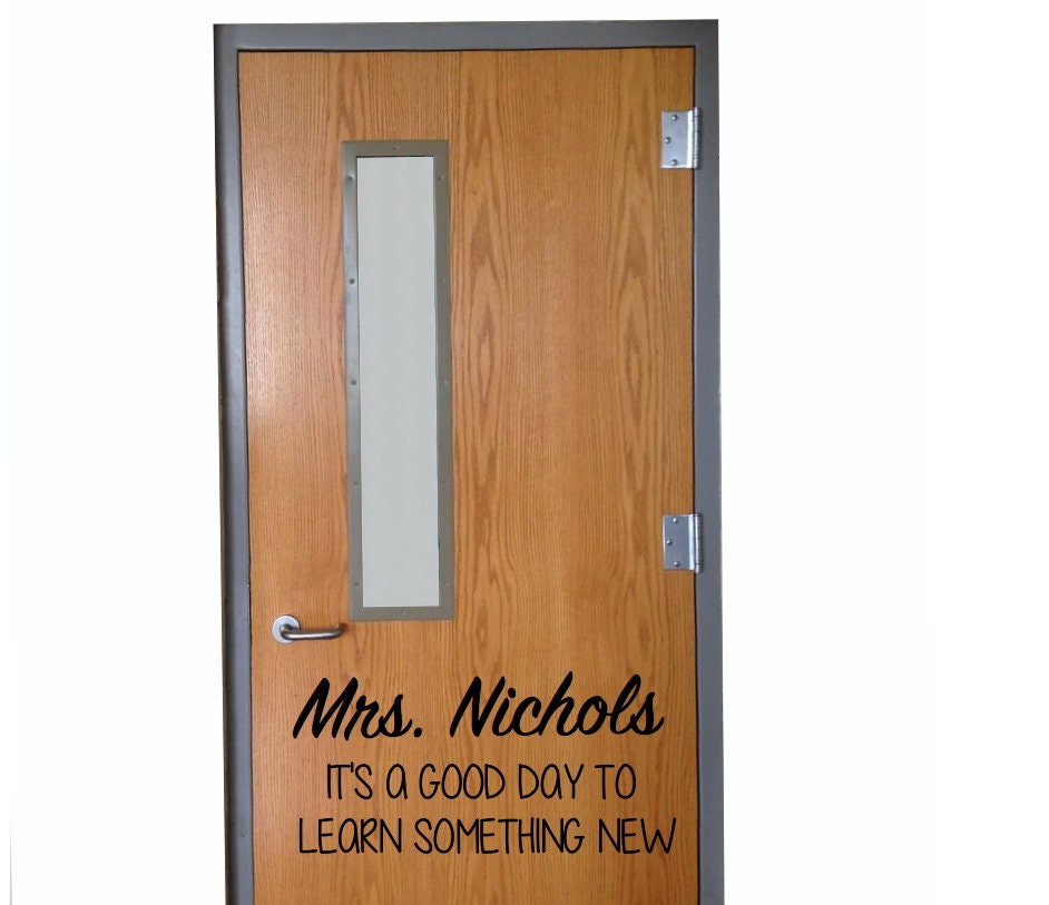 Personalized It's a Good Day to Learn Something New Door - Etsy