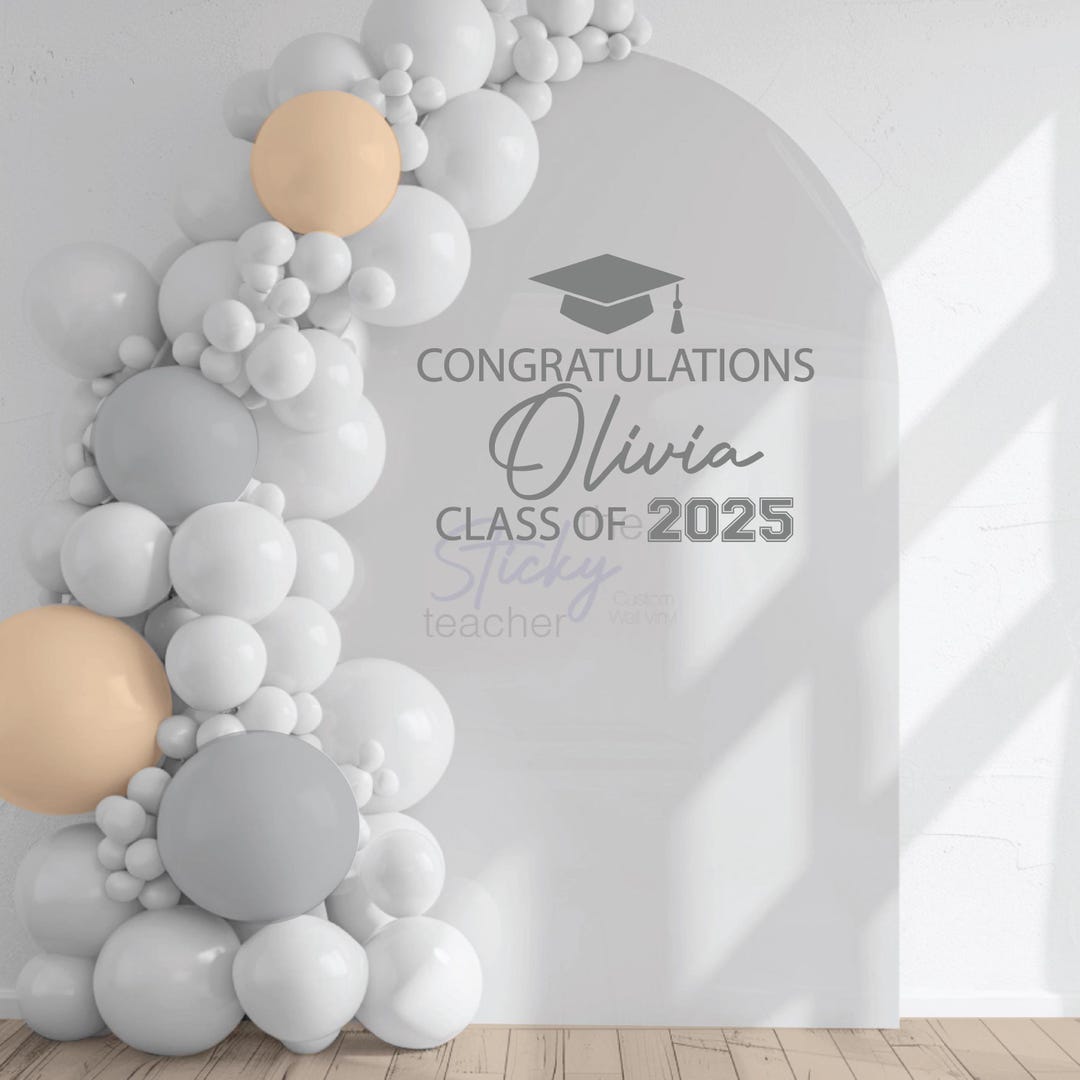 Custom Graduation Vinyl Decal for Sign Congratulations Class of 2025 ...