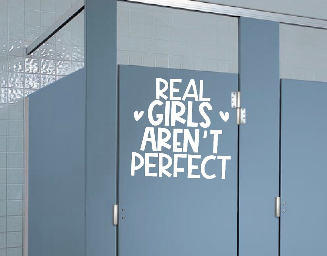 Girls School Bathroom Stall Wall Vinyl Bathroom Decal Vinyl Decal ...