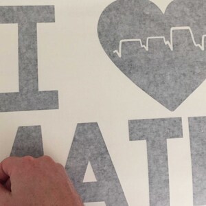 I Heart Math I Love Math Vinyl Wall Decal School Classroom Teacher ...