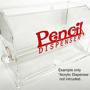 Pencil Dispenser Vinyl Decal Classroom Style 2 Decal Teacher Decal ...