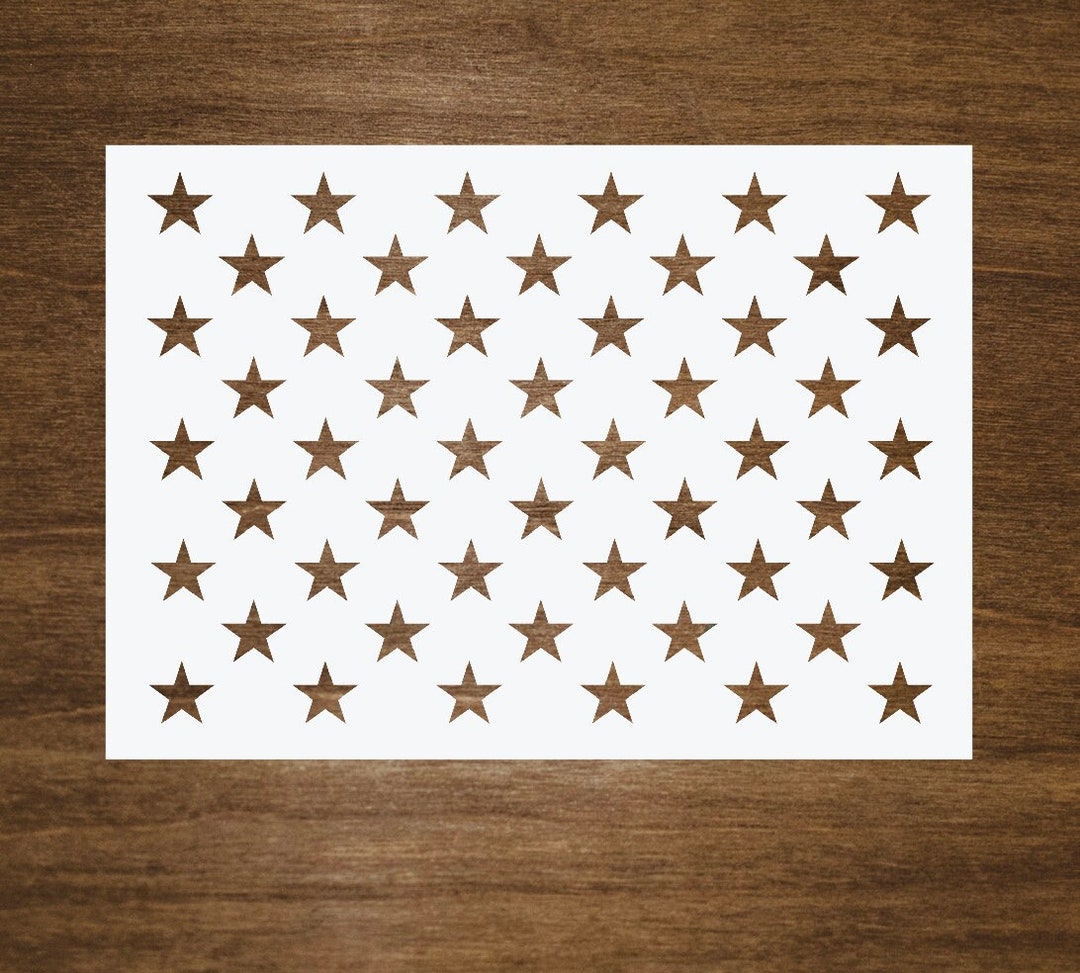 American Flag Vinyl Star Union Stencil Vinyl Application | DIY Wood ...
