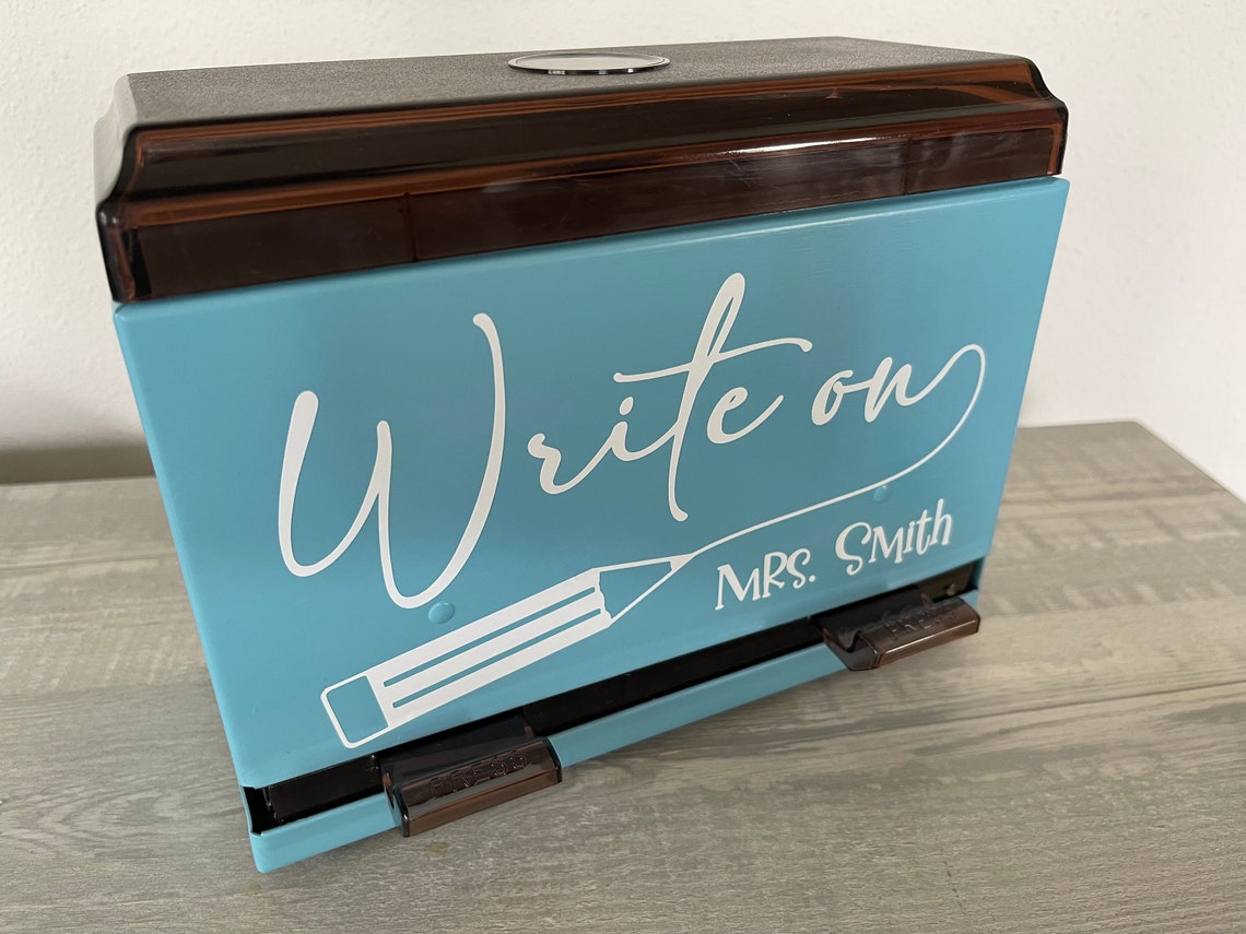 Custom Pencil Dispenser Vinyl Decal Classroom Style Decal Teacher Decal ...