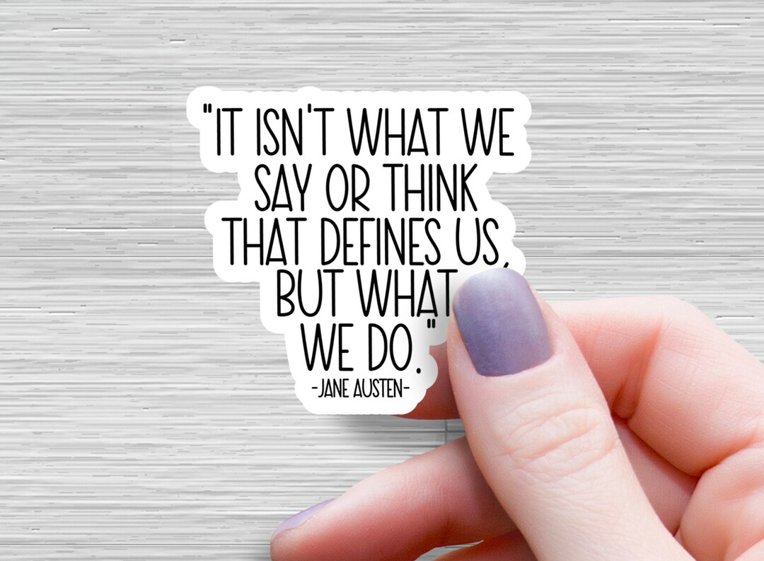 Jane Austen Quotes Quote - What Defines Us - Bookish Gifts - Laptop ...