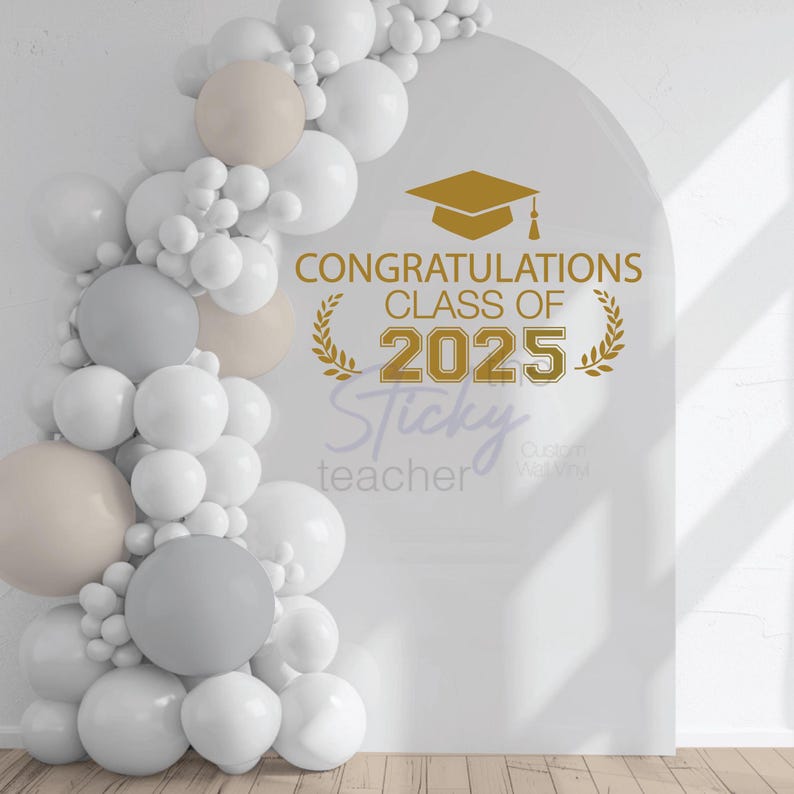 Graduation Vinyl Decal for Sign Congratulations Class of 2025 ...