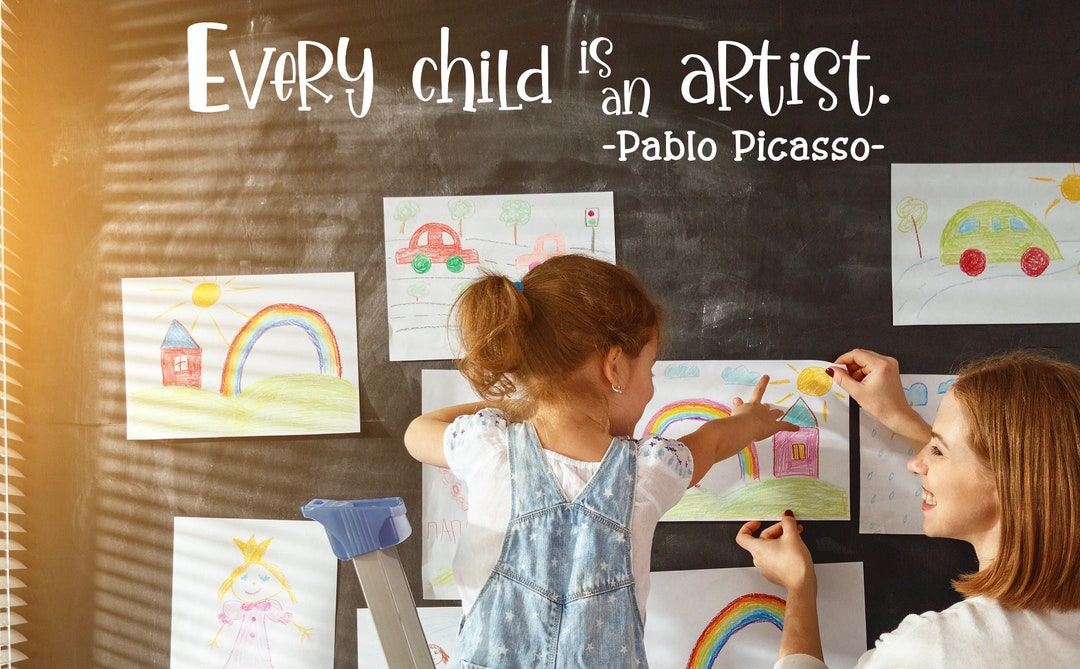 Every Child is an Artist Wall Decal - Children Artwork Display Vinyl ...