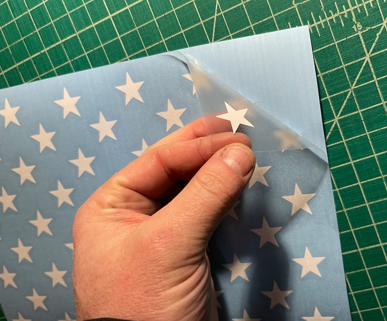 American Flag Vinyl Star Union Stencil Vinyl Application | DIY Wood ...
