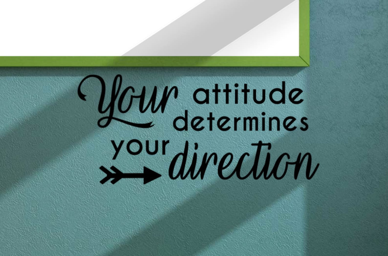 Your Attitude Determines Your Direction Classroom Door Vinyl Wall Decal ...
