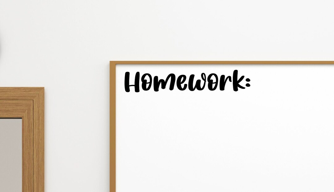 Homework Vinyl Decal Classroom Decal Teacher Decal Elementary - Etsy