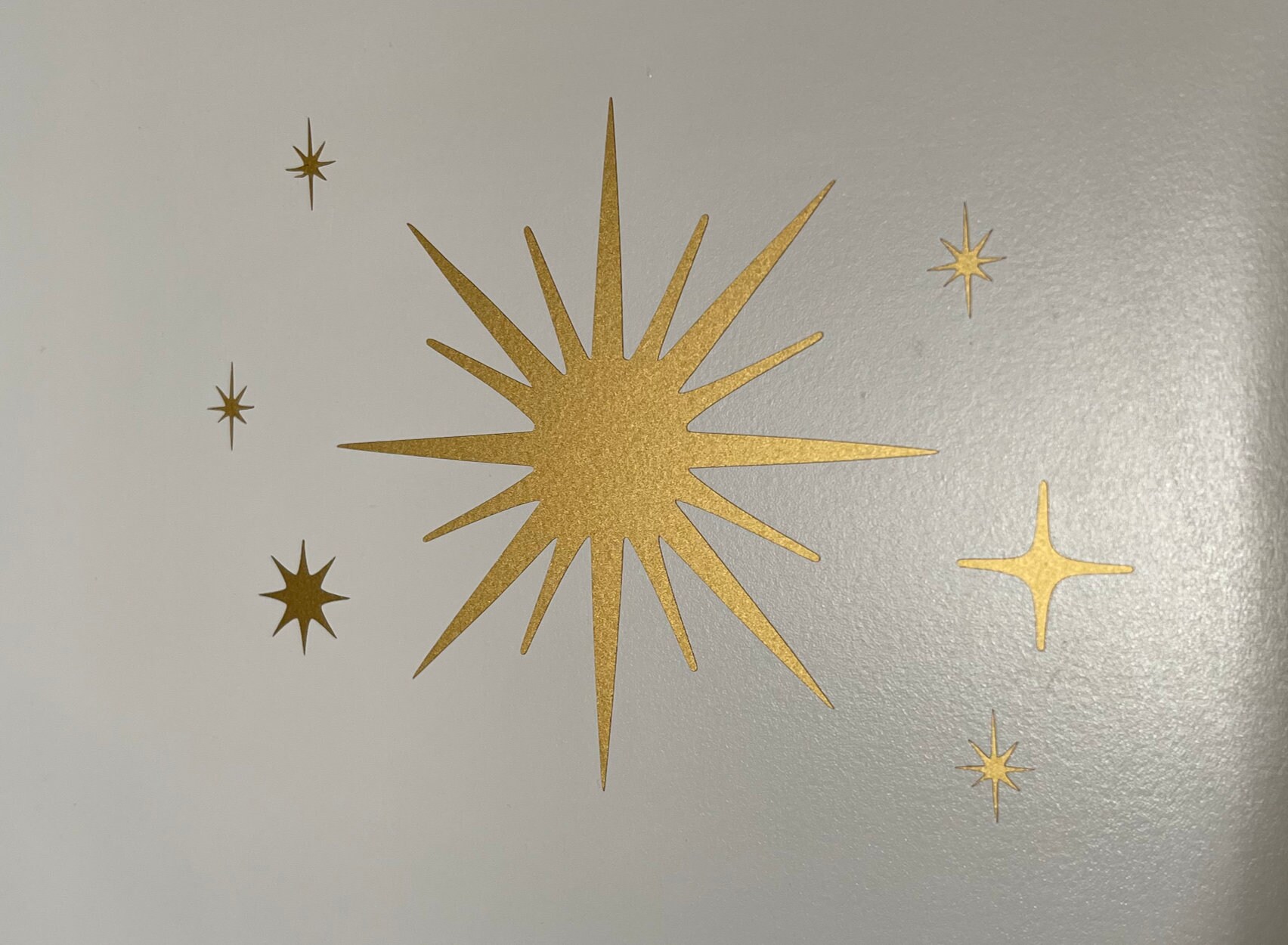 Stars Starburst 77 Stars Included Vinyl Wall Decals Mid - Etsy