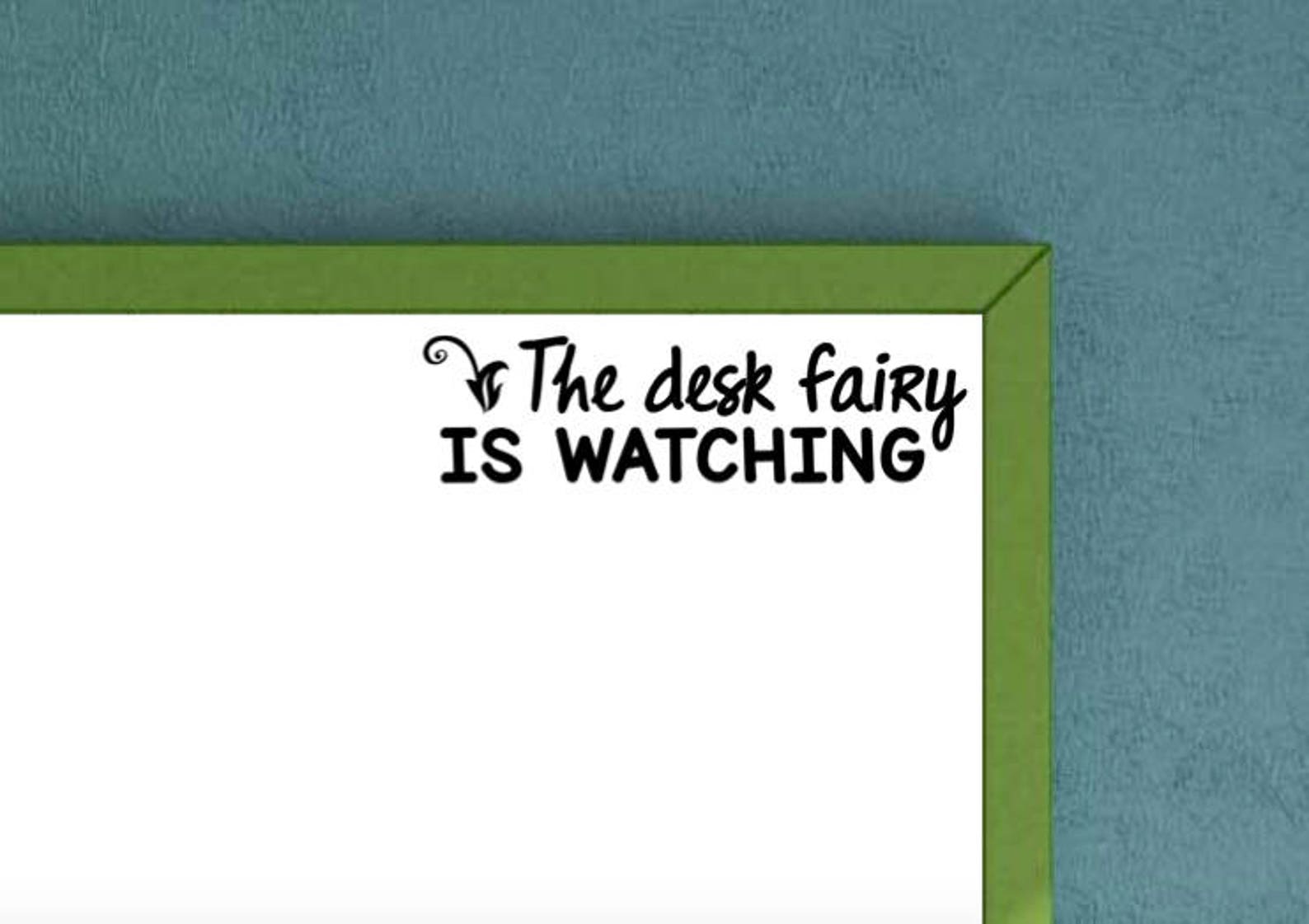 The Desk Fairy is Watching Classroom Decal Teacher Decal - Etsy
