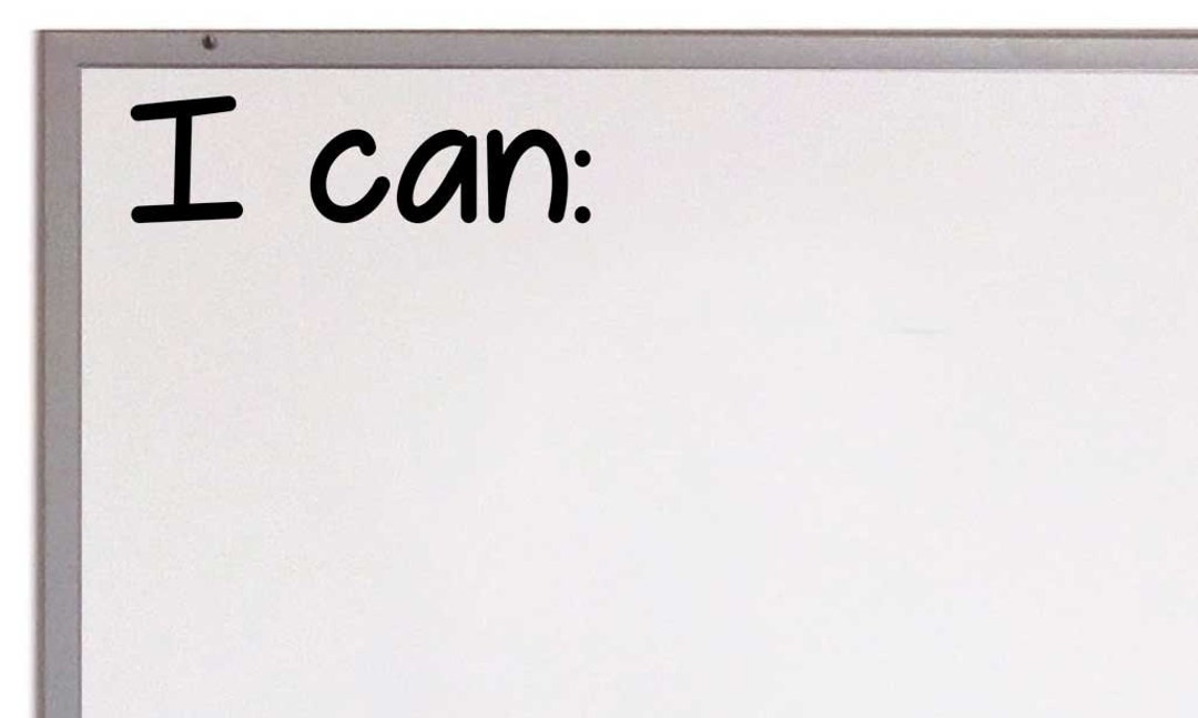 I Can Vinyl Decal Classroom Decal Teacher Decal Elementary Classroom ...