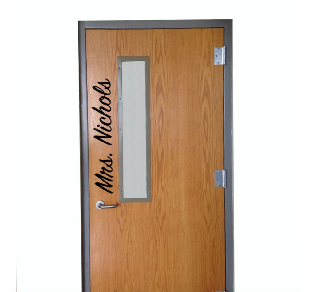 Personalized Name Classroom Door Vinyl Wall Decal School Elementary ...