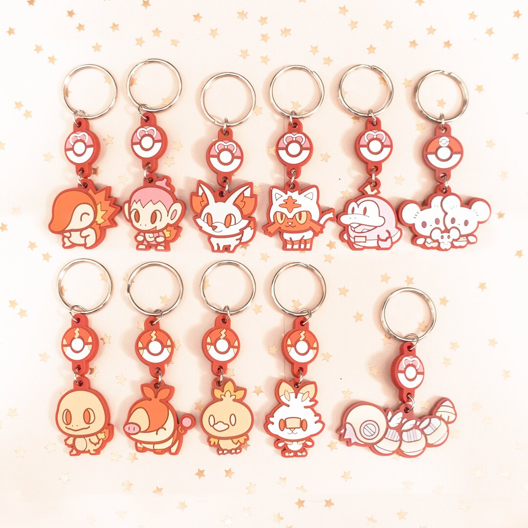 SHINY FIRE-TYPE Starters - Etsy