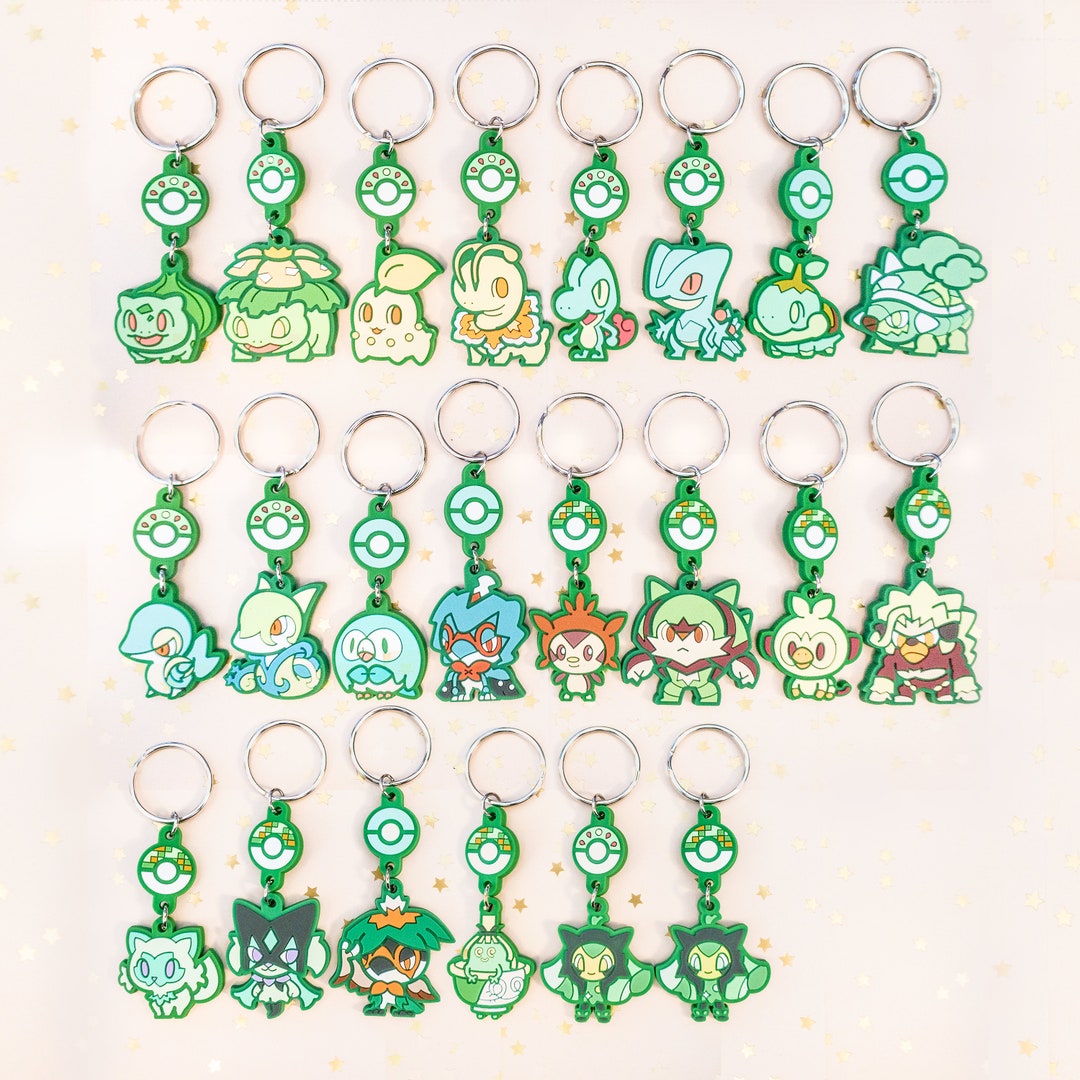 SHINY GRASS-TYPE Starters - Etsy