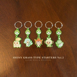 SHINY GRASS-TYPE Starters - Etsy