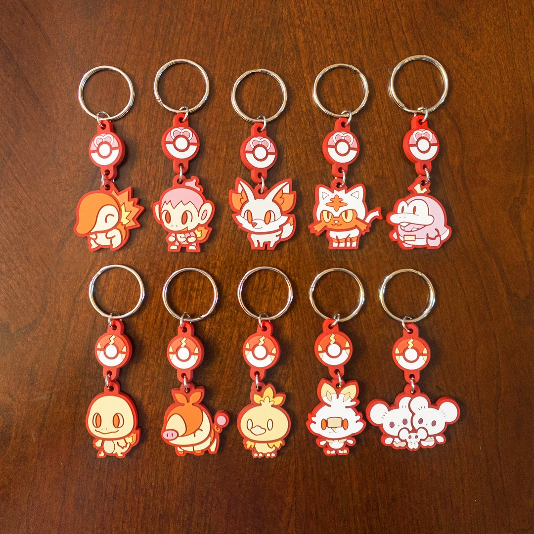 SHINY FIRE-TYPE Starters - Etsy