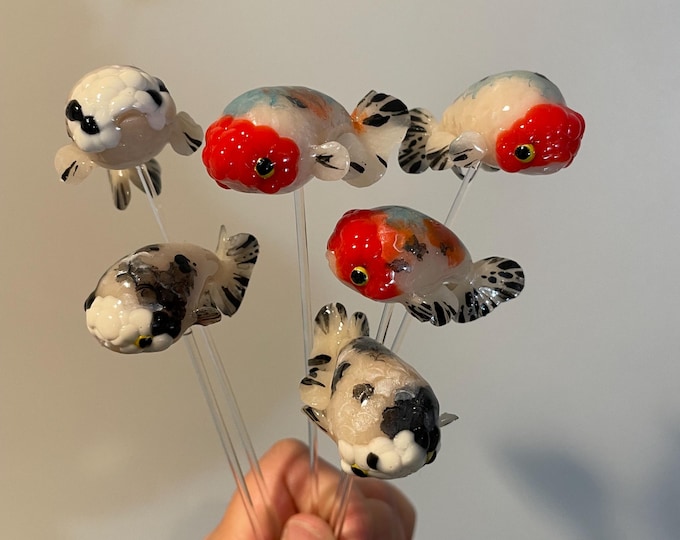 Handmade Plant Accessory/ Decor - Ranchu Goldfish Plant Buddy - Etsy