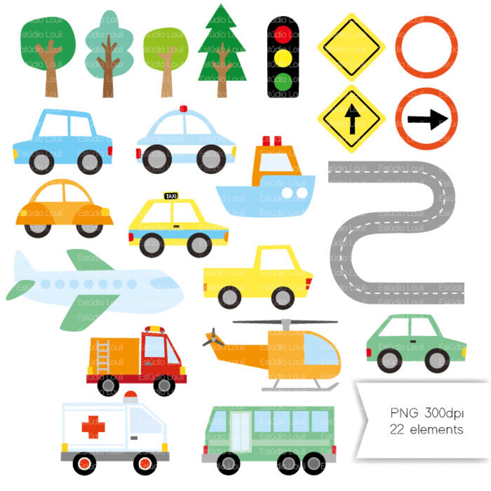 Vehicles Cliparts - Etsy