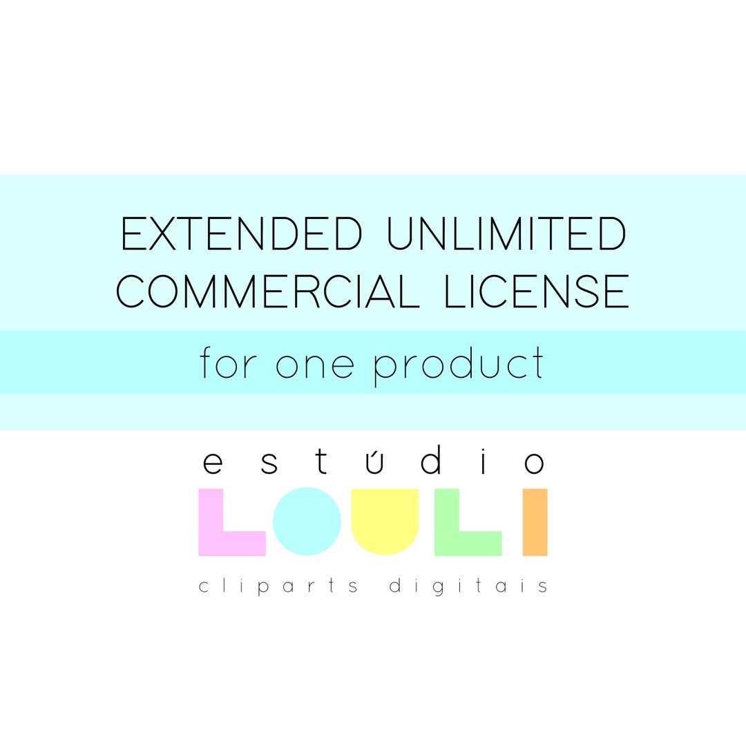 Extended Unlimited Commercial License - Etsy