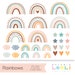 Boho Rainbow Cliparts - Etsy