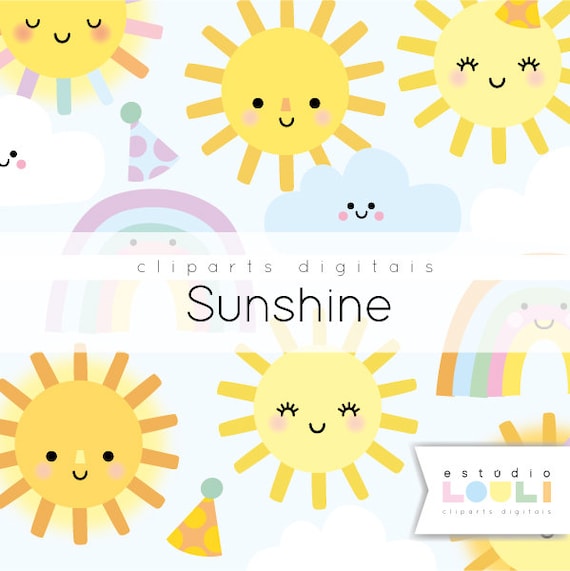 Sunshine Cliparts | Etsy