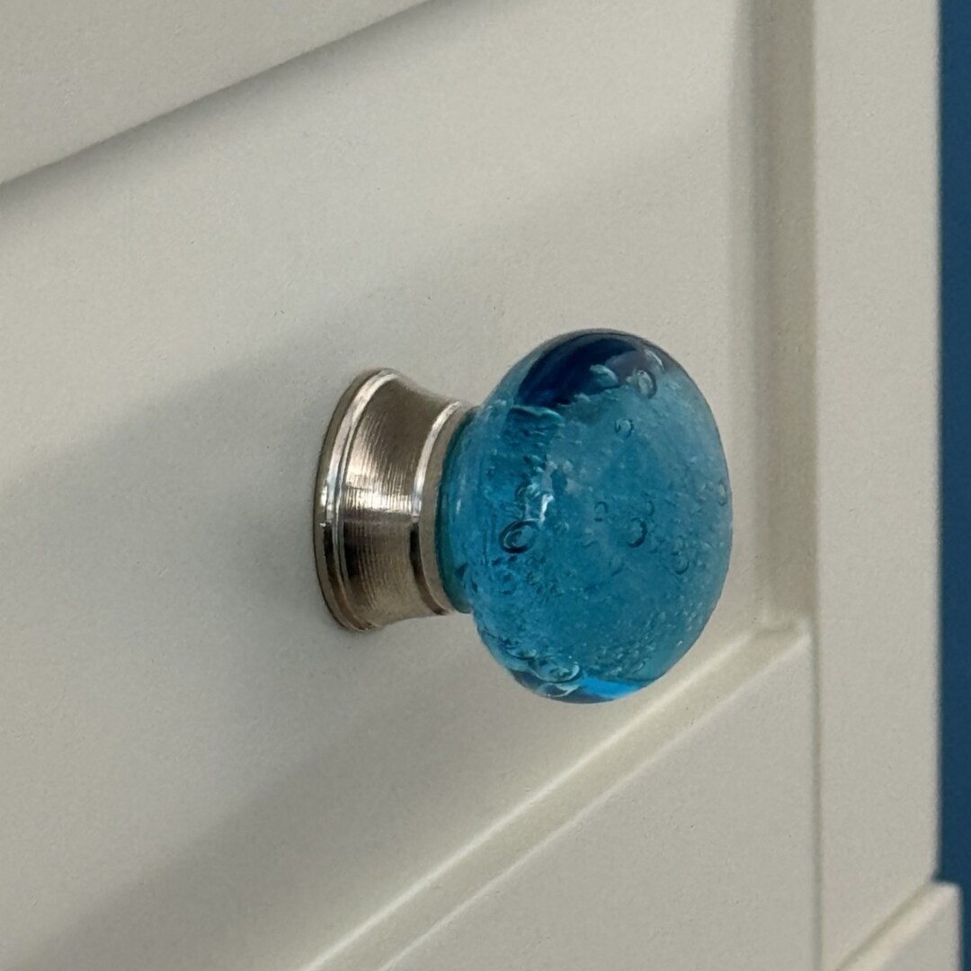 Bubble Glass Cabinet Knob - Etsy