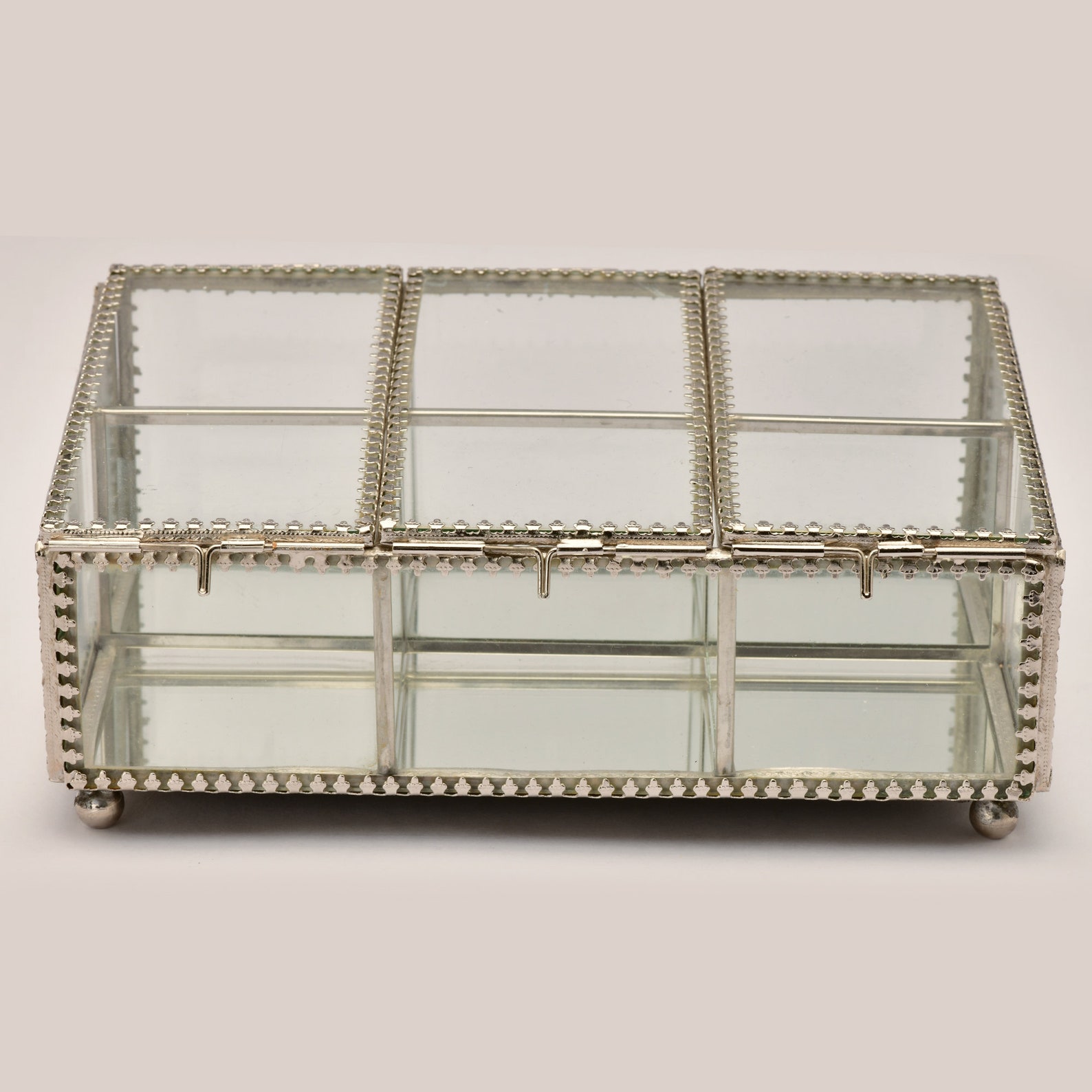 Decorative Glass Jewelry & Keepsake Box - Etsy